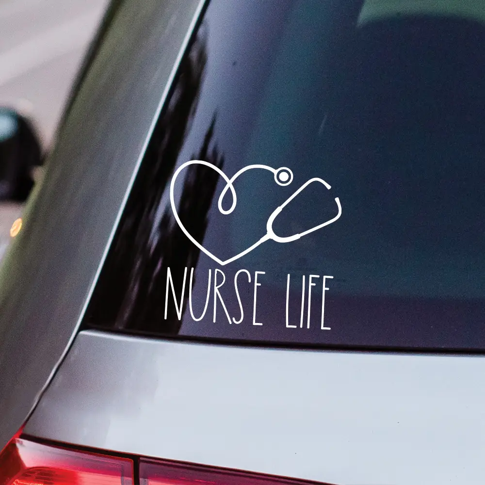 Nurse Life Vinyl Decal | Mono Mono Boutique